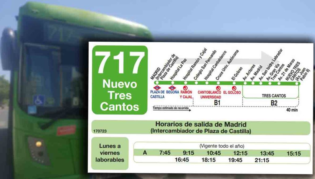 Tres Cantos Estrena Nuevo Autobús: La Línea 717 | La Tribuna De Madrid ...
